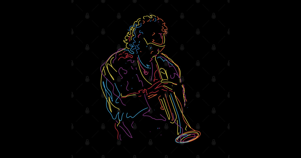 Miles Davis Scribbles Art - Miles Davis - Sticker | TeePublic