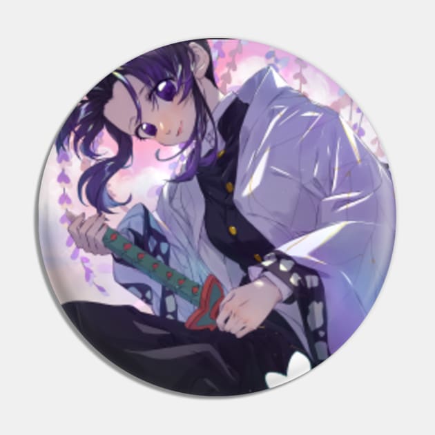 Kimetsu no Yaiba Shinobu - Kimetsu No Yaiba Demon Slayer - Pin | TeePublic