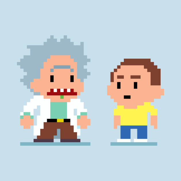 Rick and Morty pixel art Taito style - Rick And Morty - T-Shirt | TeePublic