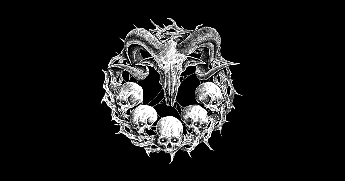 skull lamb - Death Metal - Sticker | TeePublic