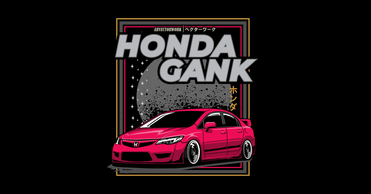 honda civic fd - Honda Civic - Sticker | TeePublic