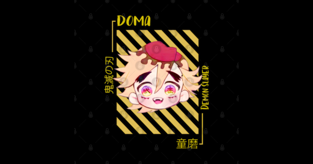 Chibi Doma: Demon Slayer Upper Rank Two Anime Art|PERFECT GIFT FOR YOU ...