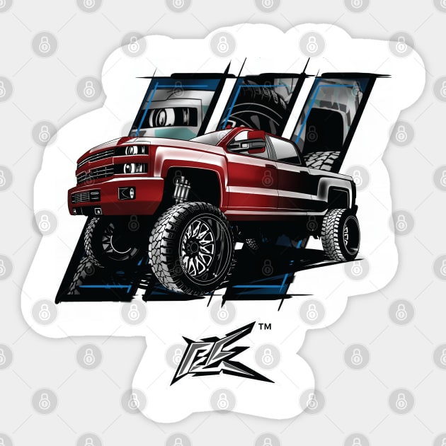 chevy dmax silverado - Chevy Silverado - Sticker | TeePublic