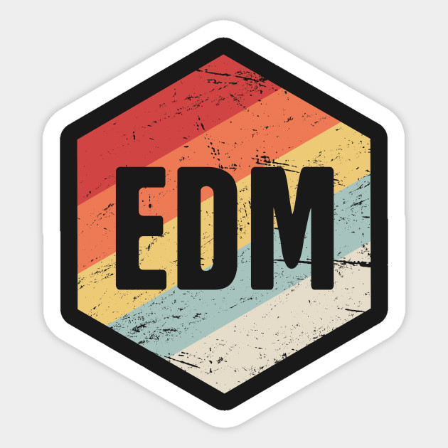 Retro Vintage EDM Icon - Edm - Sticker | TeePublic