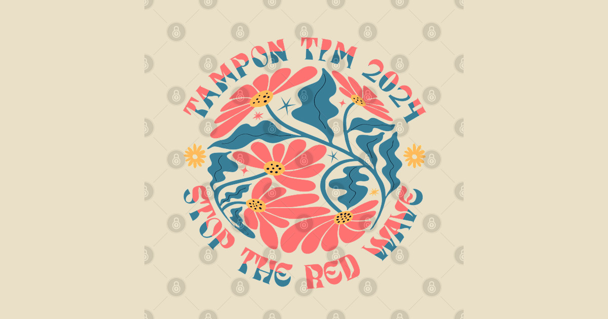 Tampon Tim Stop the Red Wave Kamala Harris 2024 Boho - Kamala Harris ...