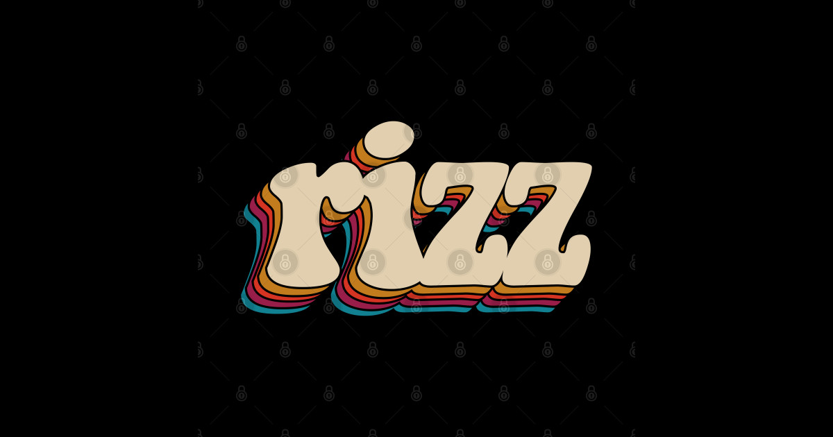 W Rizz Retro Vintage - Rizz - Sticker | TeePublic