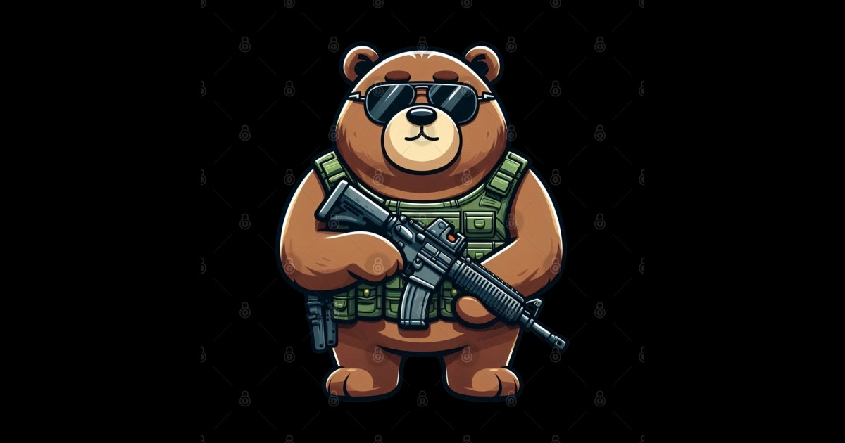 Tactical Bears - Tactical - Sticker | TeePublic