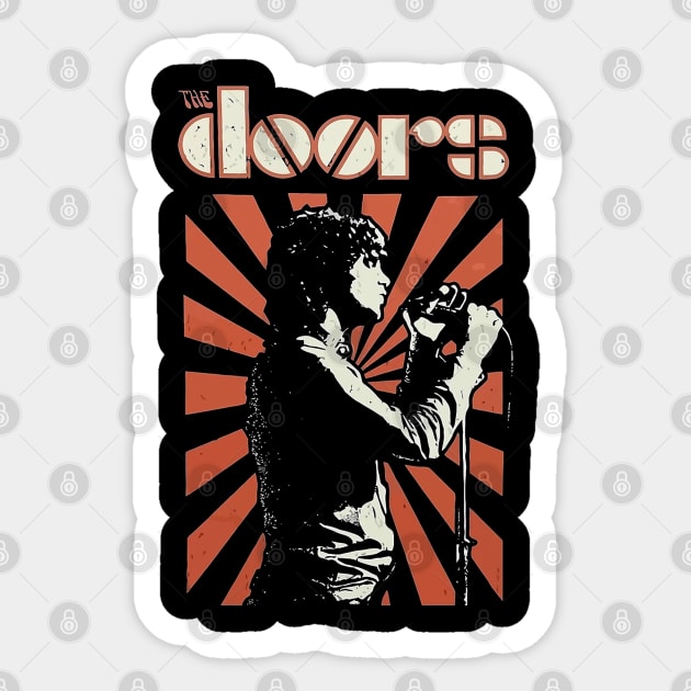 the doors classic retro - The Doors - Sticker | TeePublic
