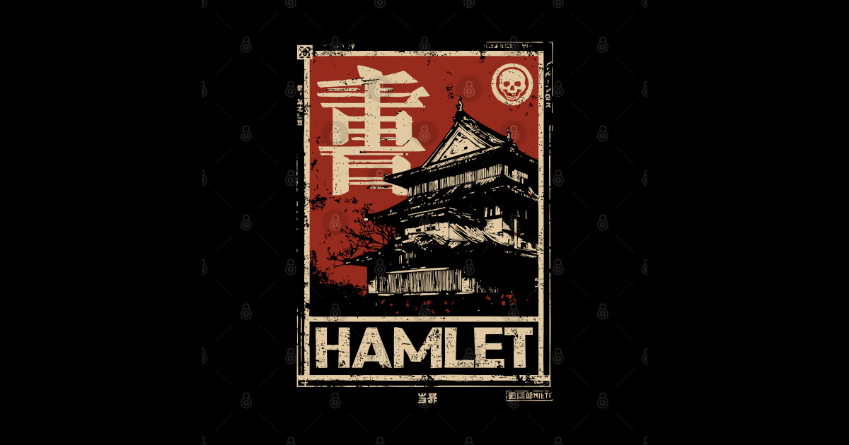 Hamlet Poster – Japanese Ukiyo-e Shakespeare Art - Hamlet - Tapestry ...