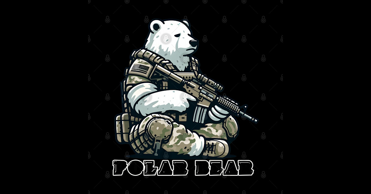 Tactical Polar Bear - Polar Bear - Sticker | TeePublic