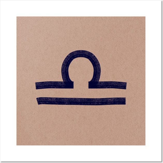 Libra on tan paper - Libra - Posters and Art Prints | TeePublic