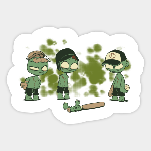 Zombie Baseball - Dooomcat - Sticker | TeePublic