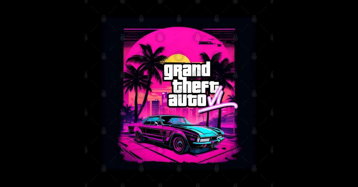 GTA 6 - CAR_001 - Gta - Posters and Art Prints | TeePublic