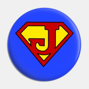 Superman Symbol Letter J Pins and Buttons for Sale | TeePublic