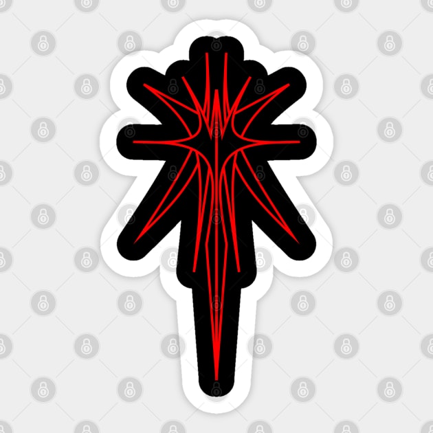 Crimson Sigil II - Cyber Sigilism - Sticker | TeePublic