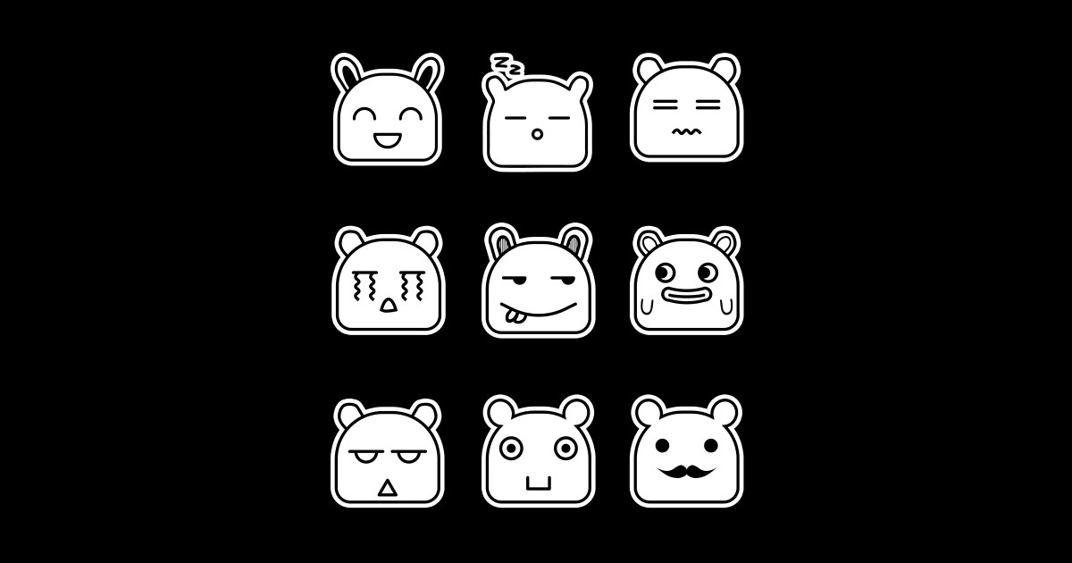 Doodle Cute Face - Doodle Cute Face - Sticker | TeePublic