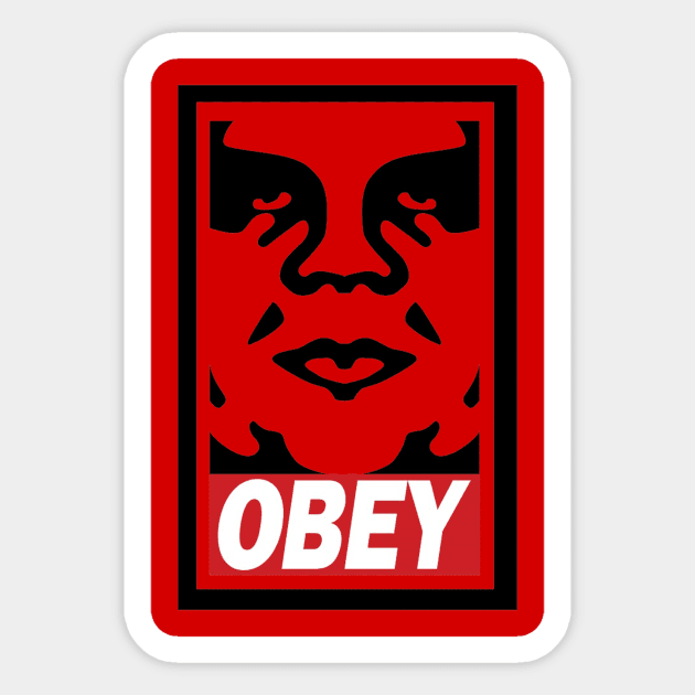 The Full Face - Obesity - Sticker | TeePublic