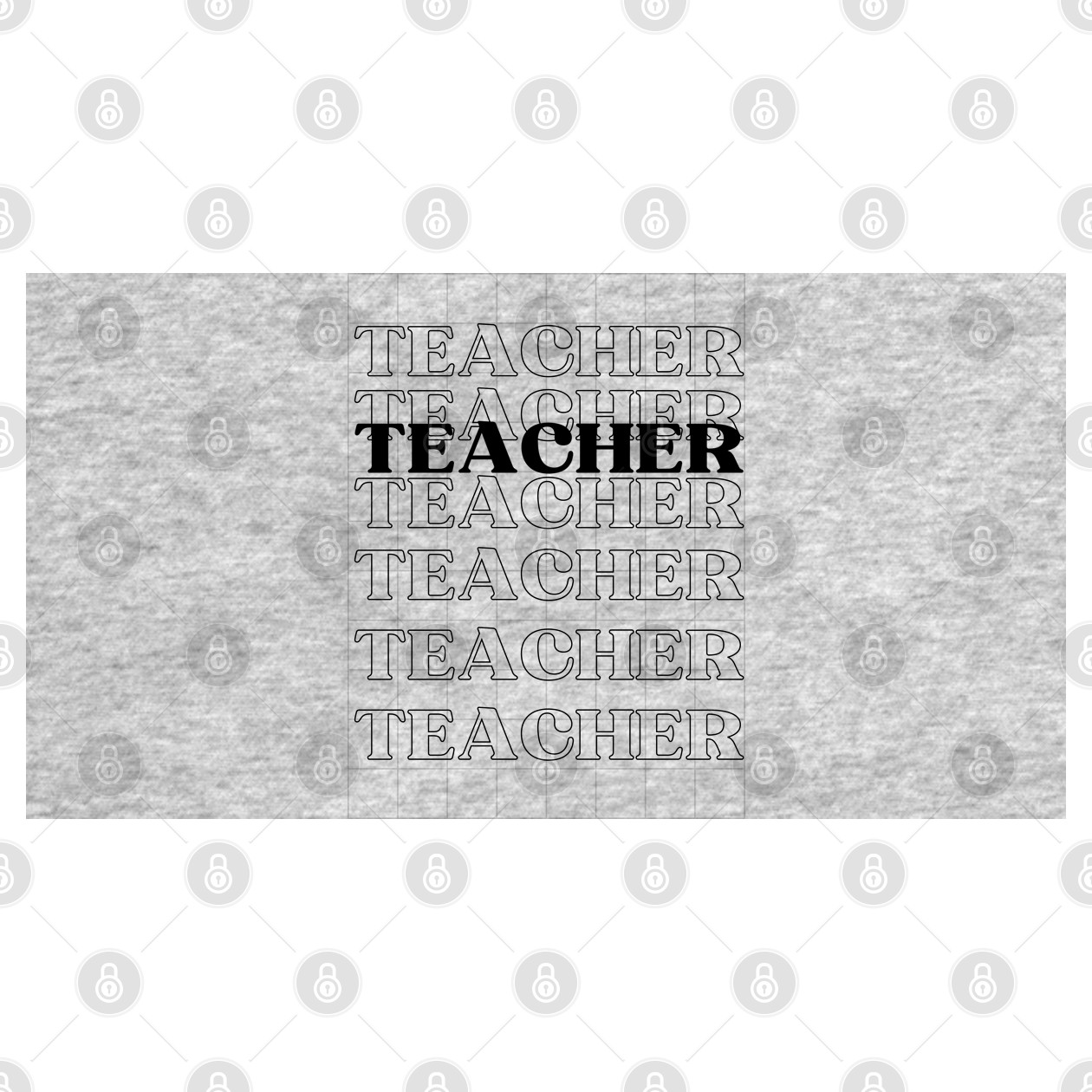 Teacher Repeating retro design - Teacher Back To School - T-Shirt ...