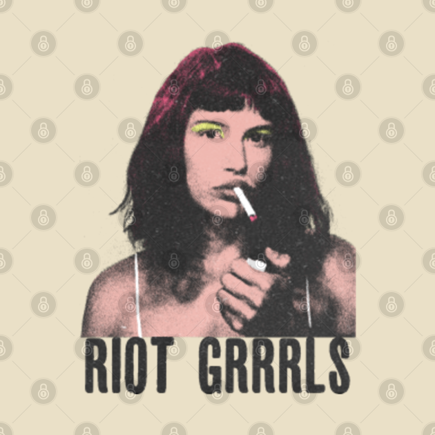 Riot Grrrls Vintage Retro Original Design Riot Grrrl T Shirt Teepublic