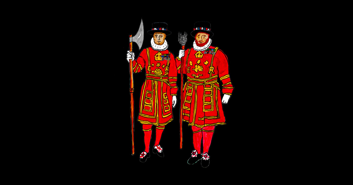 Beefeaters London - Beefeaters At The Tower Of London - Sticker | TeePublic