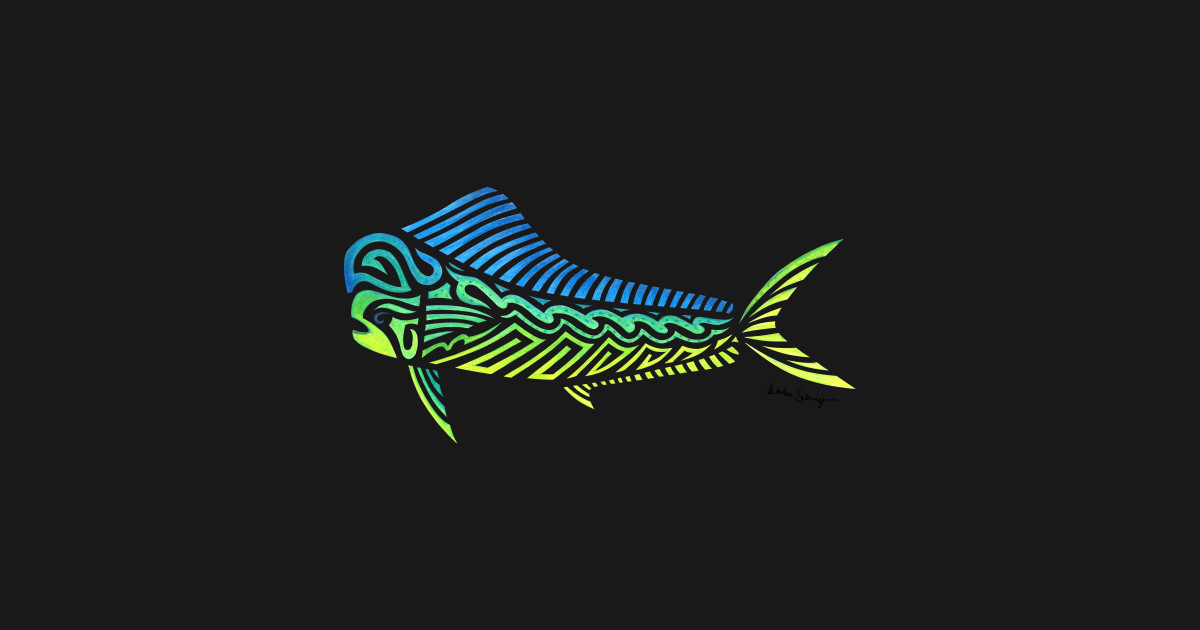 Tribal Mahi Mahi - Mahi Mahi - T-Shirt | TeePublic
