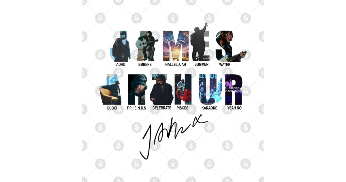 James Arthur Music Tour 2026 Graphic - James Arthur - T-Shirt | TeePublic