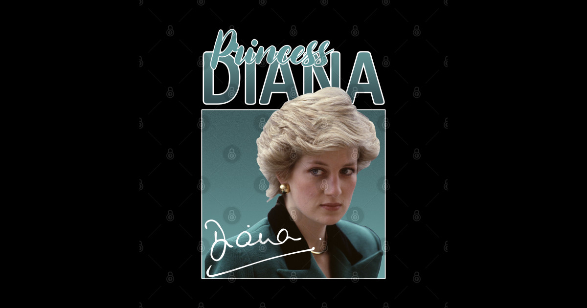 Princess Diana // 80s Retro Vibes // - Princess Diana - Sticker | TeePublic