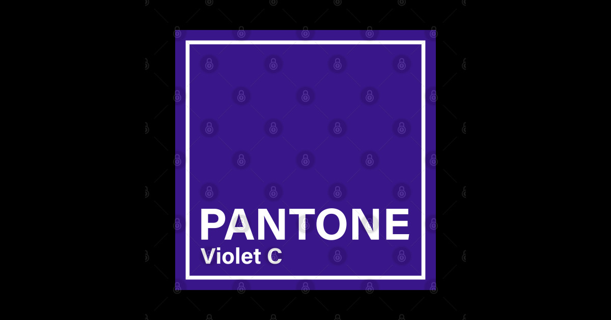 PANTONE Violet C - Pantone Violet C - Sticker | TeePublic
