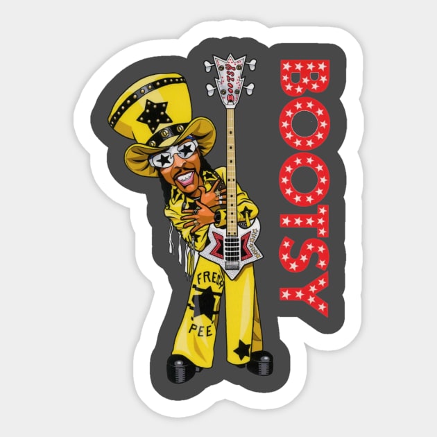 CARTOON BOOTSY COLLINS - Bootsy Collins - Sticker | TeePublic