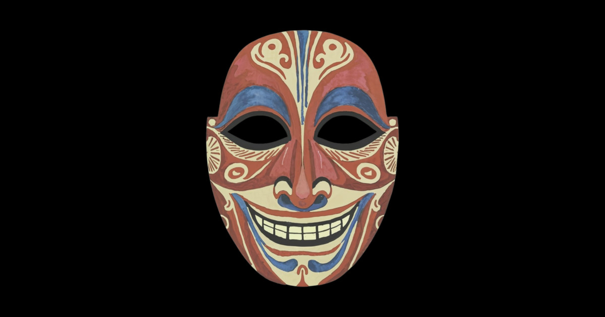 Noh Mask - Noh Mask - Sticker | TeePublic