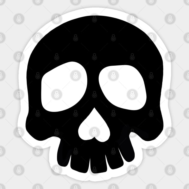 Black skull - Skull - Sticker | TeePublic