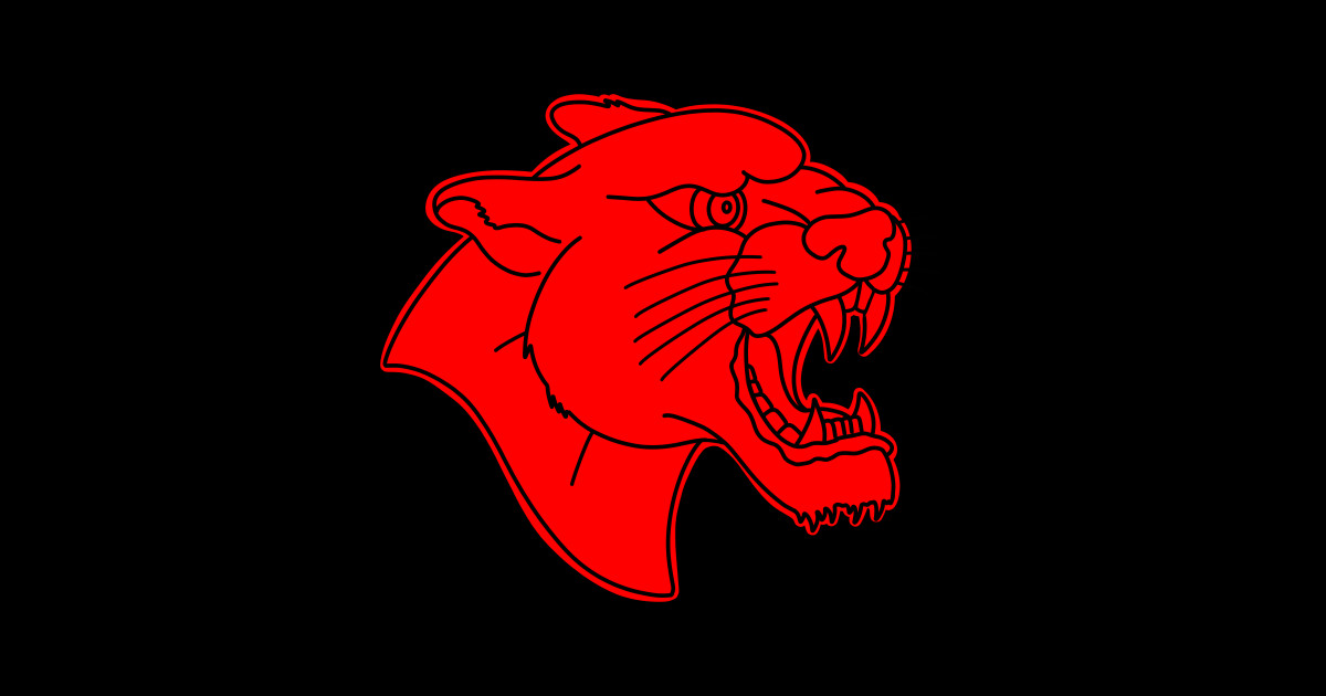 HomeSchoolTattoo Panther (RED) - Panther - Sticker | TeePublic