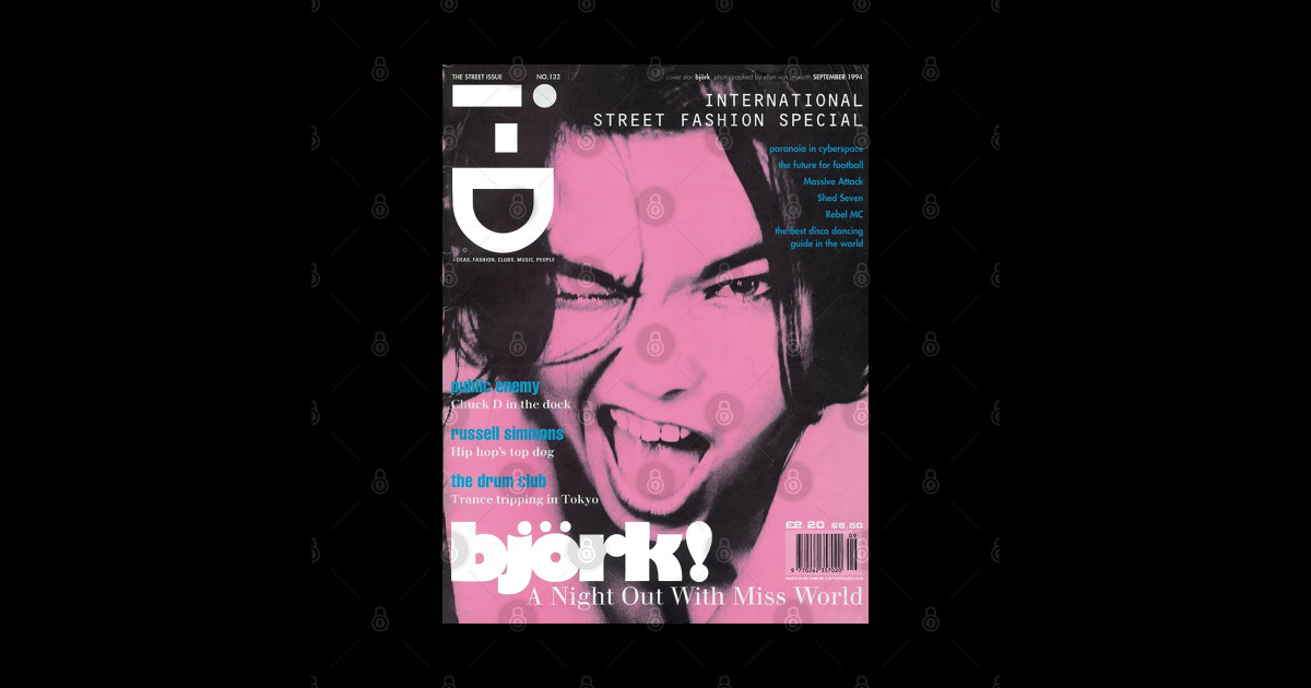 Bjork old magazine cover - Bjork - Sticker | TeePublic