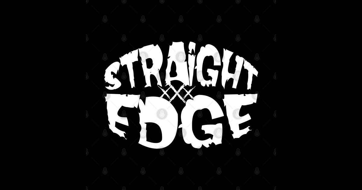 Straight Edge - Drug Free - Sticker | TeePublic