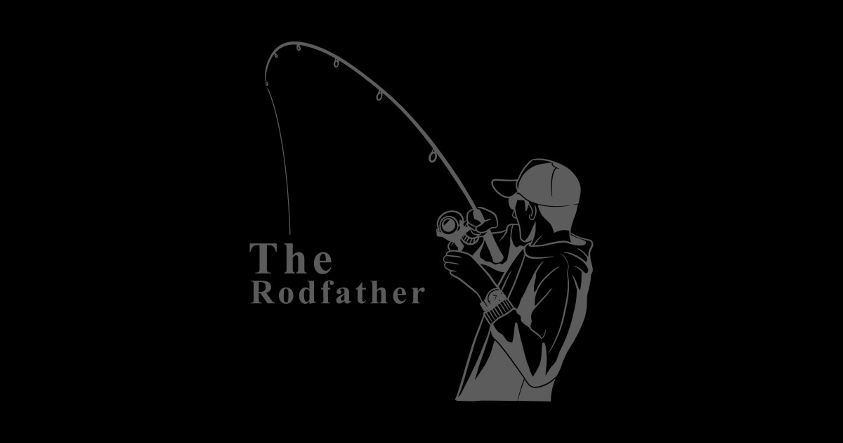 The Rodfather - Fishing - Sticker | TeePublic