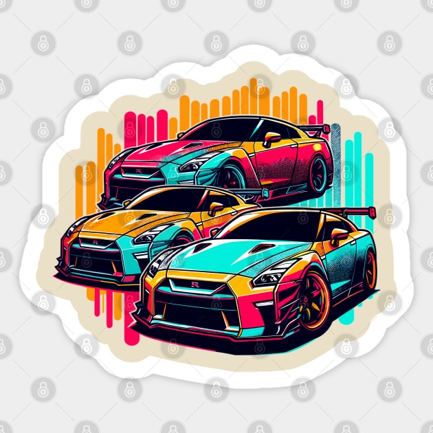 Nissan GT-R - Nissan Gt R - Sticker | TeePublic