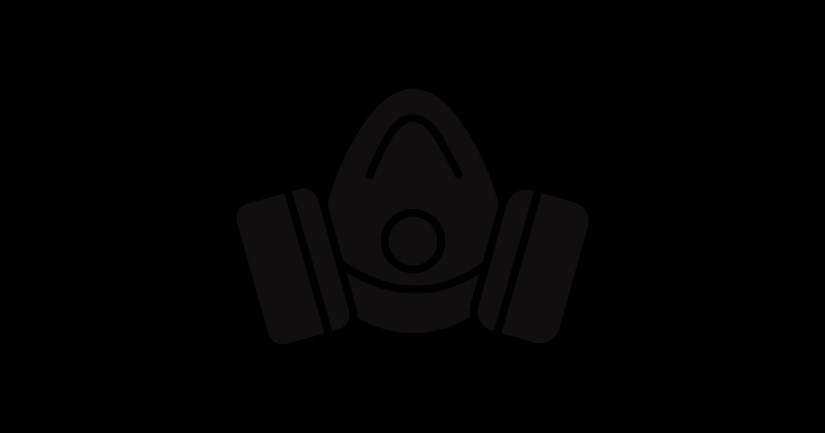 Gas mask Black & White Minimalist | Gift idea - Survivalist Prepper ...