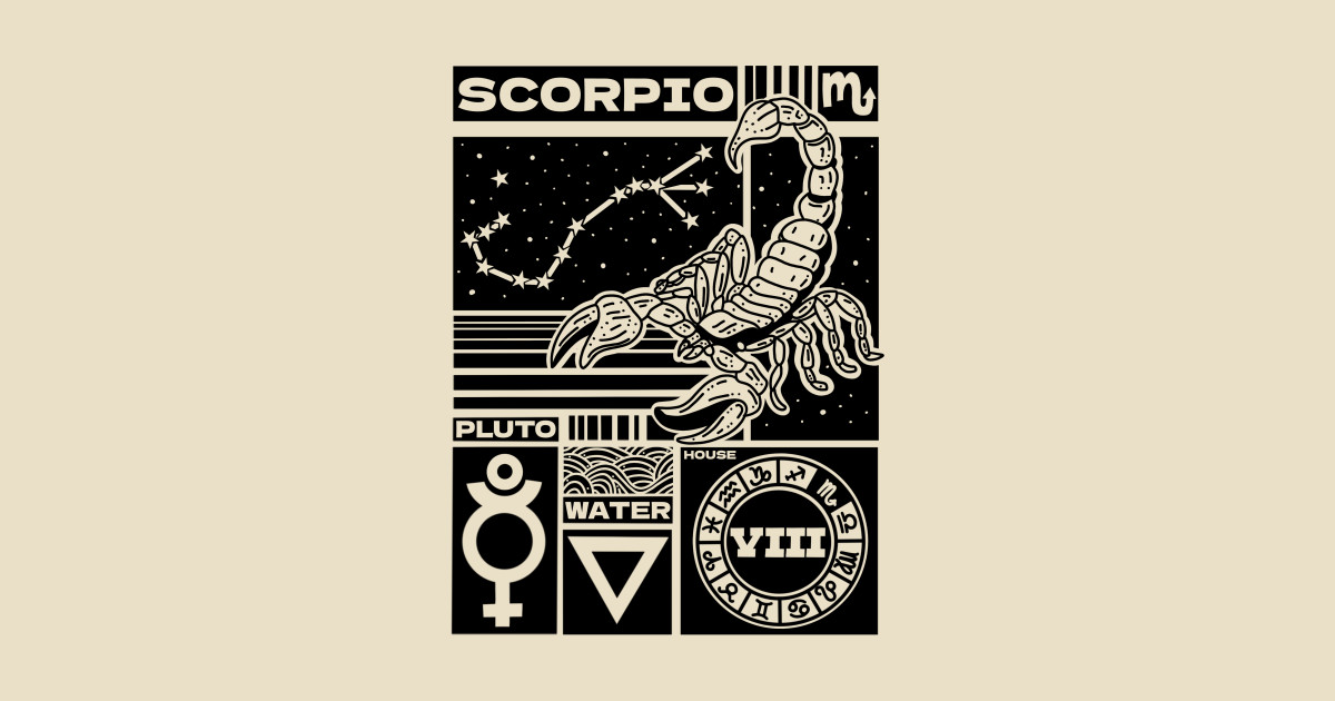 Scorpio Zodiac Astrology Sign - Scorpio Zodiac Sign - T-Shirt | TeePublic
