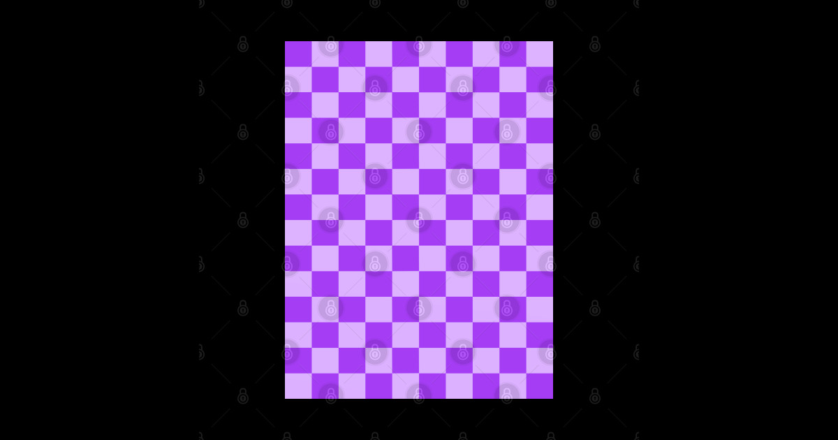 Purple Checkered Pattern - Checkerboard - Sticker | TeePublic