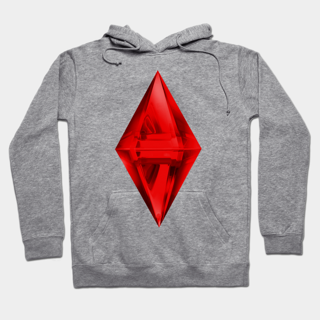 Sims red Plumbob Diamond - Sims - Hoodie | TeePublic