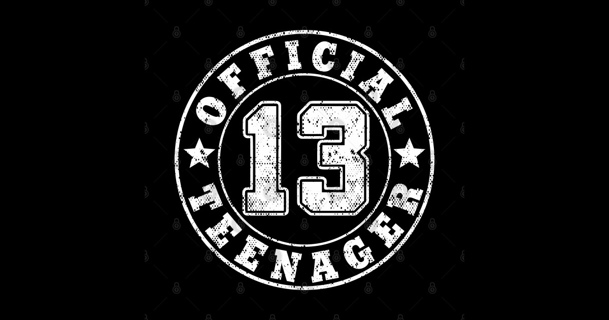 13. birthday - official teenager - 13th Birthday - Sticker | TeePublic
