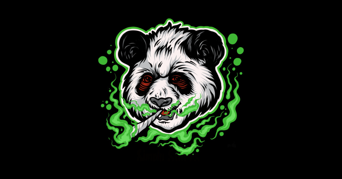 Panda stoned - Trippy - Sticker | TeePublic