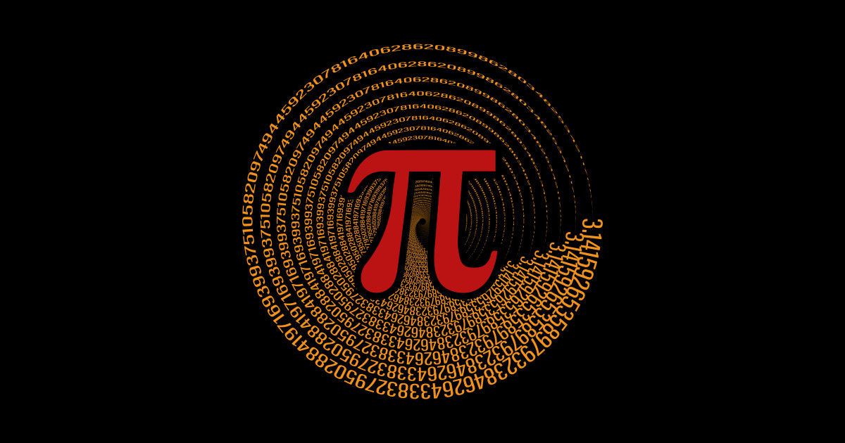 Pi Spiral Infinity – Mathematical Vortex Design - Pi Day - Sticker ...