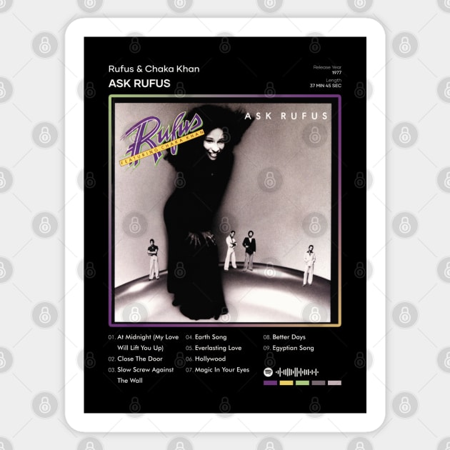 Rufus & Chaka Khan - Ask Rufus Tracklist Album - Rufus Chaka Khan ...