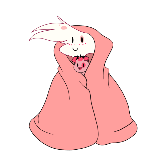 Angel Dust and Fat Nuggets in a blanket - Hazbin Hotel - T-Shirt ...