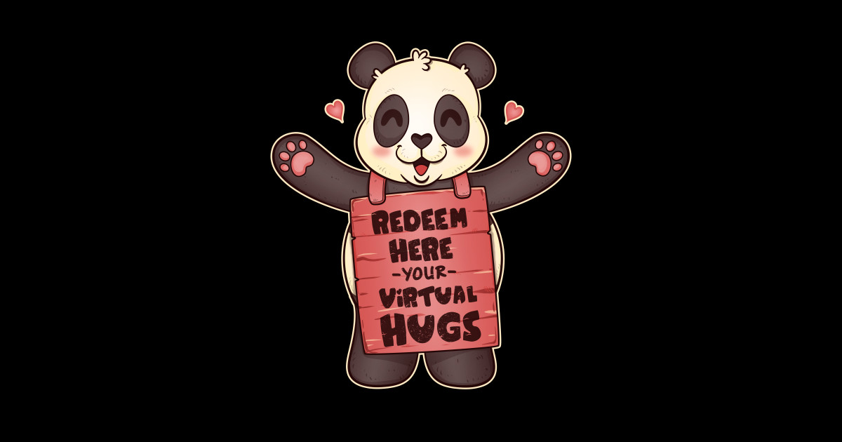 REDEEM HERE YOUR VIRTUAL HUGS - Hugs - Sticker | TeePublic