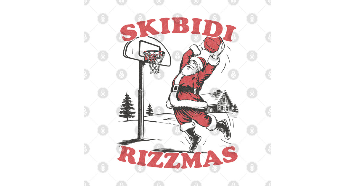 Skibidi Rizzmas - Skibidi Rizzmas - T-Shirt | TeePublic