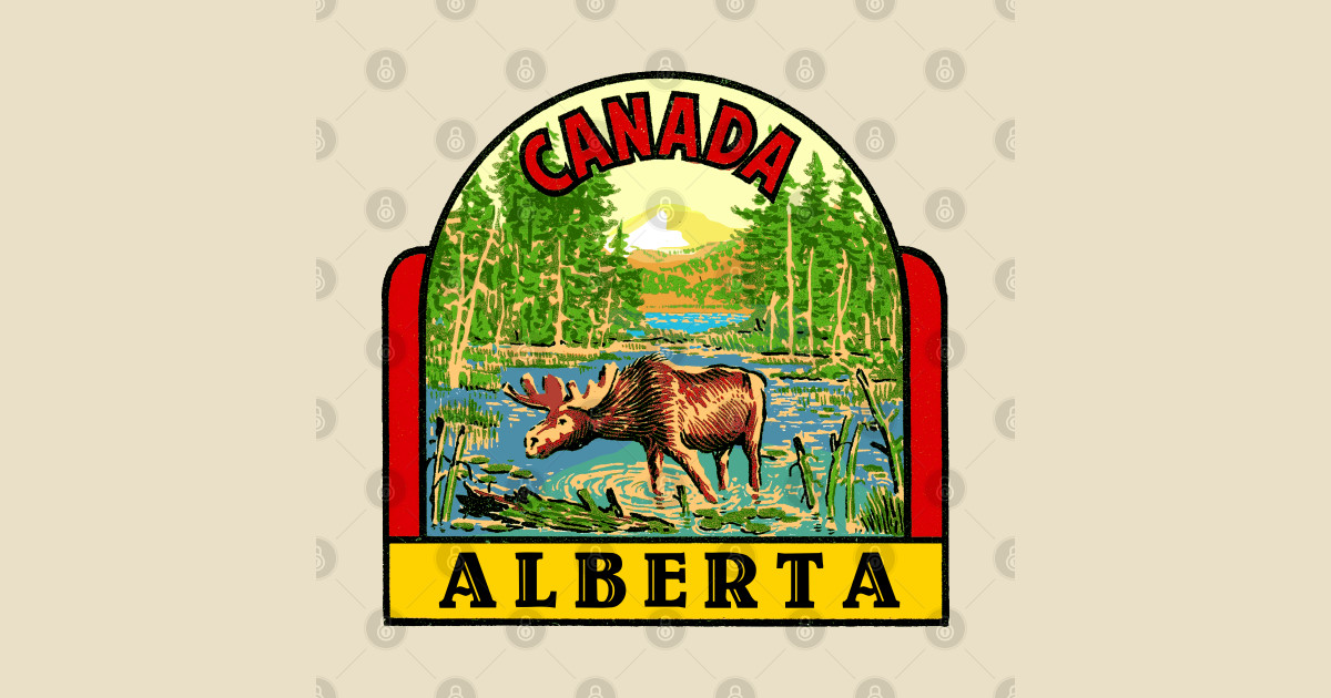 Alberta Canada 2 - Alberta - Sticker | TeePublic