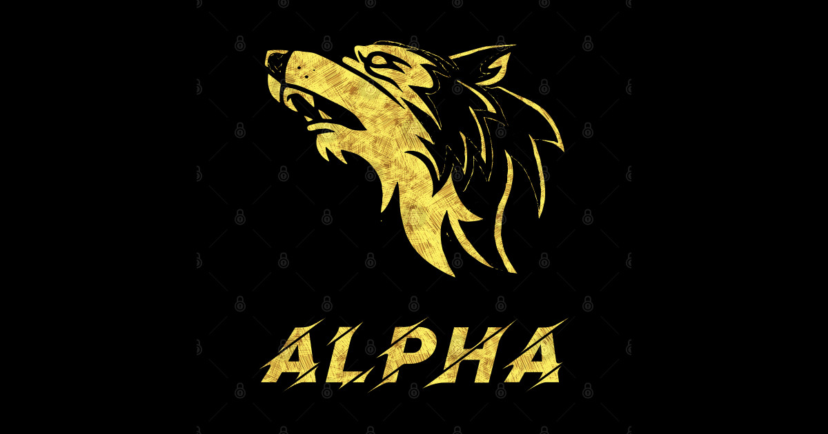 ALPHA WOLF Abstract Unique Artwork for the Brave Fearless Intrepid ...