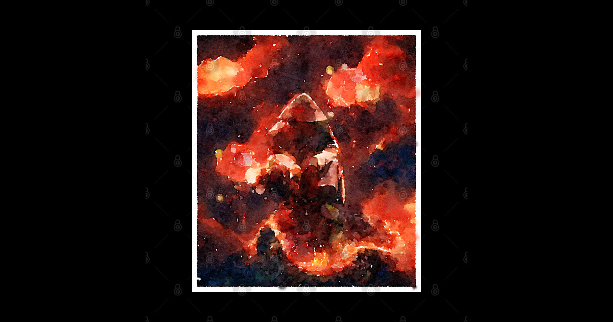 Fire Assassin Watercolor - Watercolor - Sticker | TeePublic
